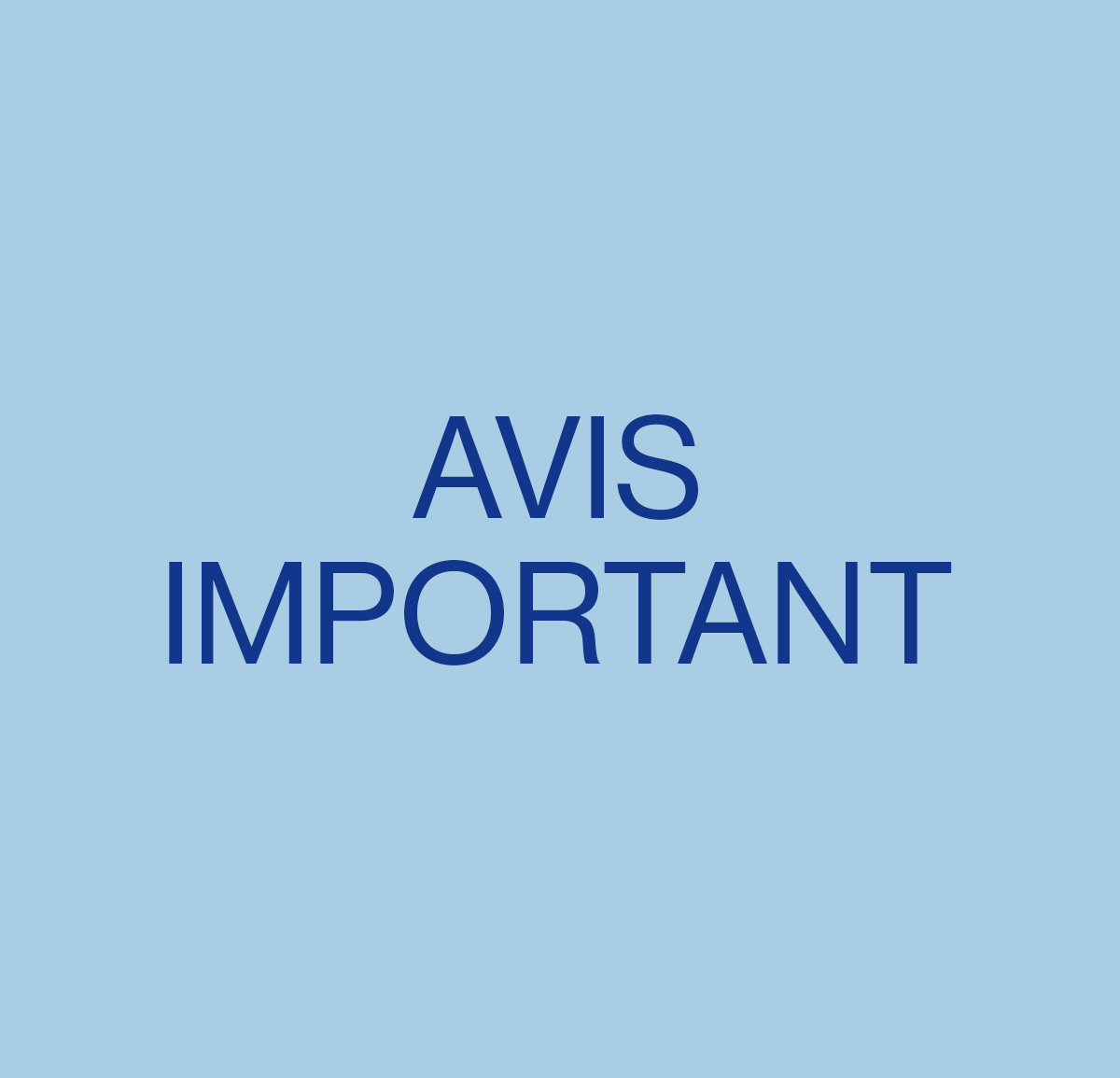 Avis important - Université du Québec à Rimouski